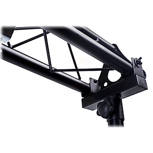 DJ Triangle Truss Extension Lighting System by GRIFFIN | Mounts on your Speaker Stands | Trussing Stage Kit for Smoke Machines & Dance Can Lights | C Clamps Mounting Brackets & Platform Hardware Set
