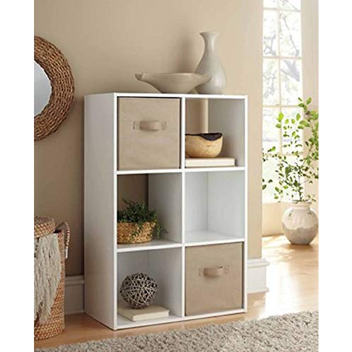 Mainstay` 6 Cube Organizer, Gray