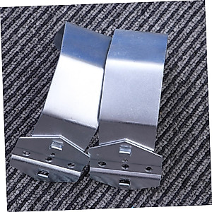 LIFKICH 2 Pcs Storage Hooks Hanging Board Square Hole Hooks Steel Hook Semicircular Hooks Wall Organizer Tool Hanging Hook Multifunction Multi-Function Hook Tool Hooks