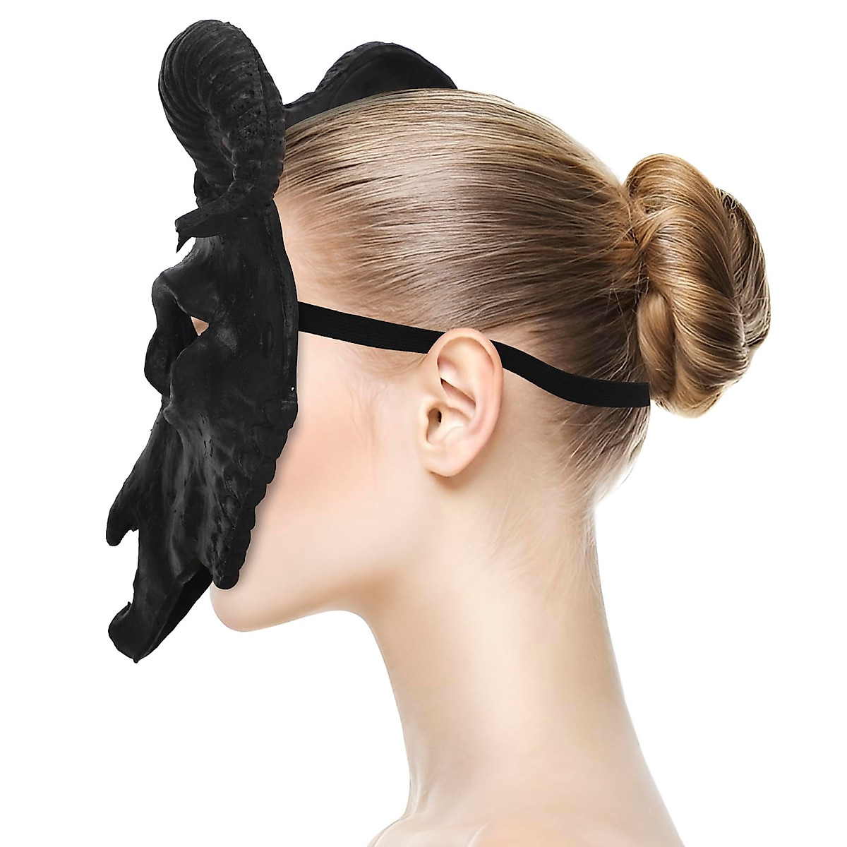 Masquerade Goat Mask Halloween Fox Mask Cosplay Costume Half Face Animal Furry Party Christmas Eye Cat Masks Easter Half-Face Mardi Gras Masks