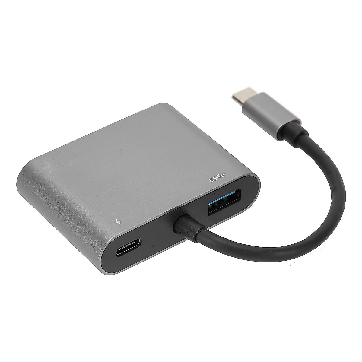 Shipenophy Type-C Hub Stable Operation 4-in-1 USB 3.0/3.1 Specifications Silver Durable Type‑C Adapter for PC Laptop Computer