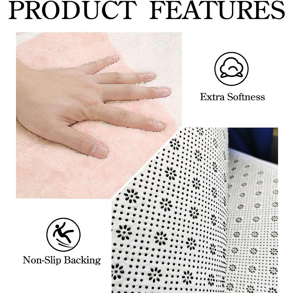 Small Round Rug 3ft Circular Circle Rugs Round Bathroom Entryway Bedroom Kitchen Washable Area Rug Carpet 3 Feet Hearts Rug