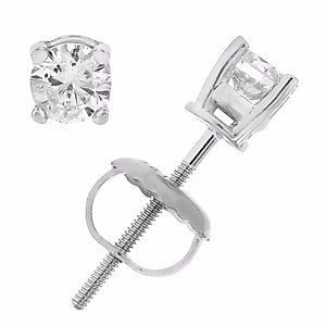 Vir Jewels 1/3 cttw Diamond Stud Earrings 14K White Gold