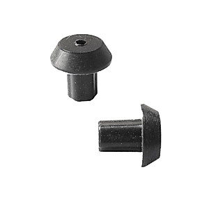 Pack of 16 WB2K101 Rubber Feet Gas Range Stovetop Grate Feet Replacement Compatible with G-E Ken-more Kitchen-aid, 3/16" Hole Gas Stove Top Cooktop Burner Grates Replaces WB02T10461 AP2622260 PS241358