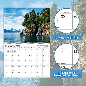 2023 Wall Calendar, 14 Monthly Wall Calendar PATHWAY Nov. 2022 - Dec. 2023, 12" x 24" Opened, Full Page Months Thick Paper for Gift Calendar Organizing Planning