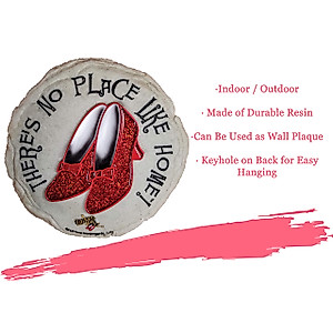 Spoontiques - Garden Décor - Ruby Slippers Stepping Stone - Decorative Stone for Garden