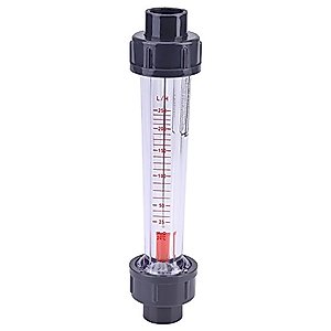 Hilitand 25-250L/H Rotameter Plastic Tube Type Instantaneous Liquid Water Flow Meter DN15