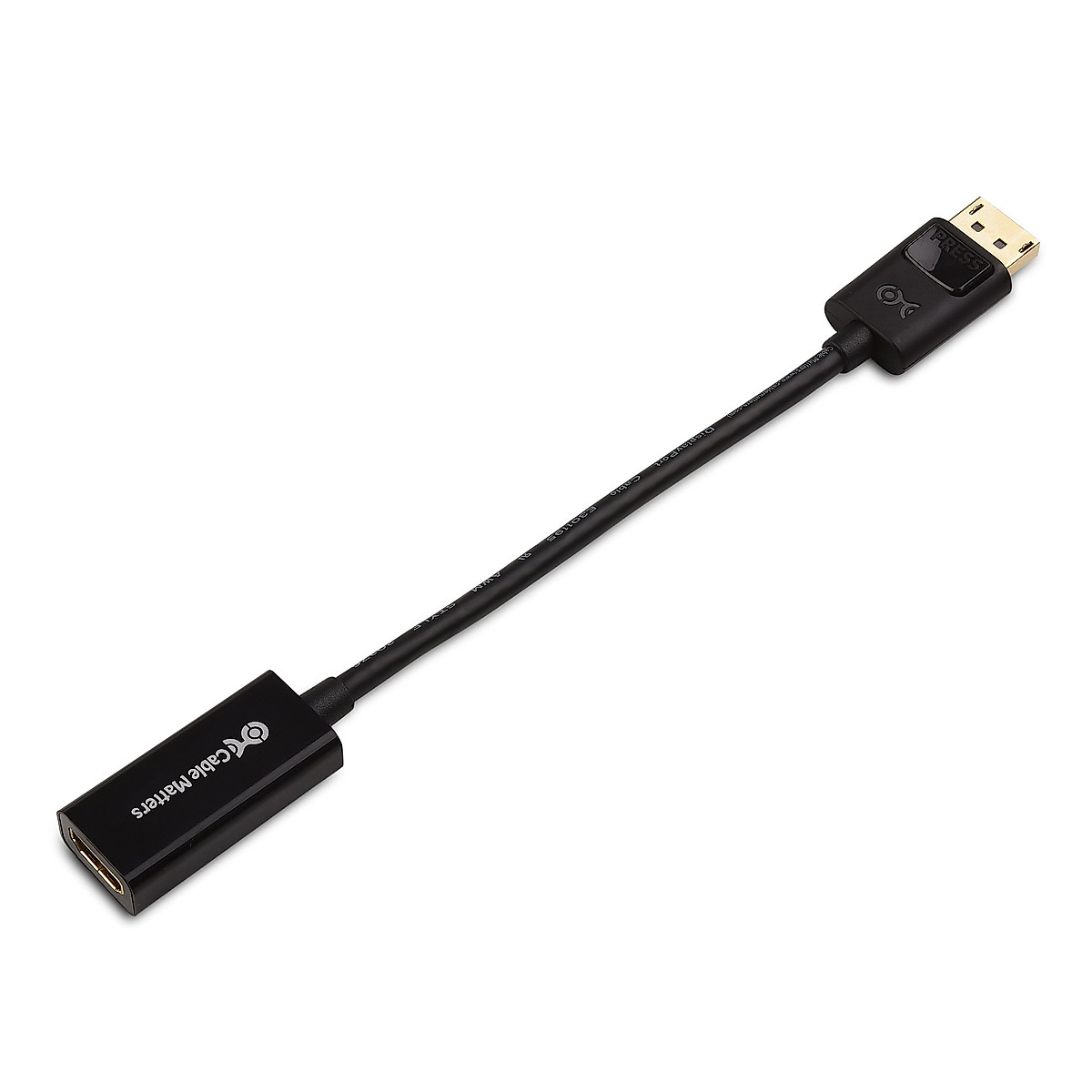 Cable Matters DisplayPort to HDMI Adapter (DP to HDMI Adapter is NOT Compatible with USB Ports, Do NOT Order for USB Ports on Computers)