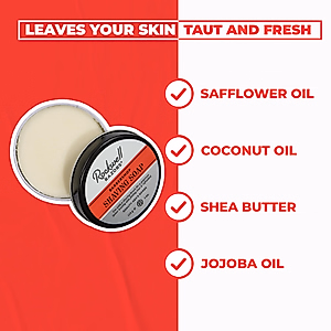 Rockwell Babershop Shaving Soap | Formulated with Shea Butter, Coconut Oil & Wheat Protein for Smooth & Soothing Wet Shave | Ideal for Sensitive Skin & Thick Beards