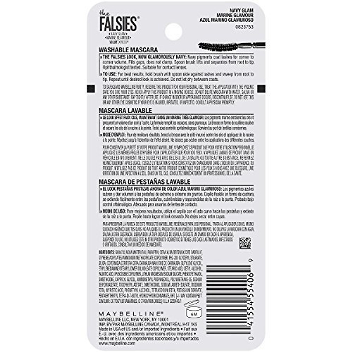 Maybelline New York Makeup Volum' Express The Falsies Washable Fiber Mascara