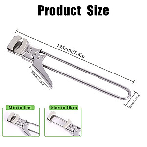 Jar Opener, Adjustable Jar Lid Opener Multifunctional Can Opener Stainless Steel Can Opener Manual Glass Jar Opener Bottle Opener Easy Jar Opener for Seniors Kitchen Gadgets