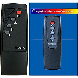 GENGQIANSI Replacement for Twin Star CLASSICFLAME Electric Fireplace Heater Remote Control DFI-550-0 DFI-550-1 DFI-550-41 DFI-550-42 DFI-550-43 DFI-550-44 DFI-550-45 DFI-550-47