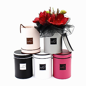 Gift Packaging Paper Box Decorating Round Pink Florist Box 1 Pcs