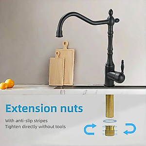 8 inch Extra Length Shank Nuts Faucet Tap Mounting Hardware Part 20cm