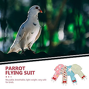 Clothing Clothes Bird Diapers Flight Suite Liners: 4pcs Washable Parakeet Diapers Reusable Bird Flight Suit Diaper Parrots Nappy Clothes Birds Accessories XS Parakeet Bird Cage