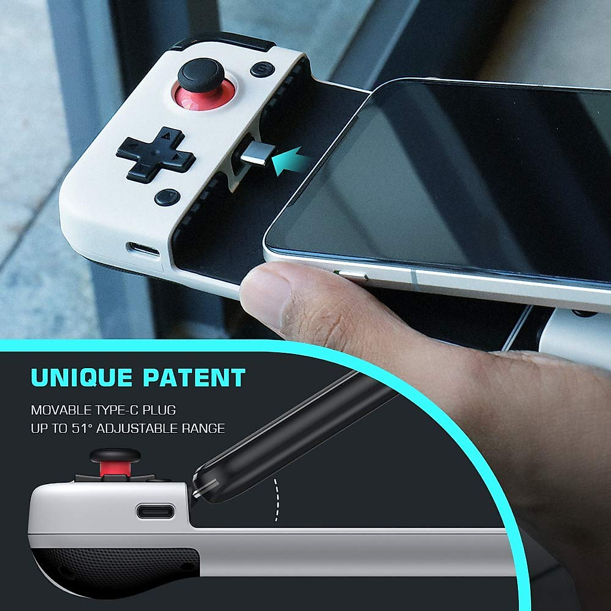 GameSir X2 Type-C Mobile Gaming Controller, Game Controller for Android, Plug and Play Gaming Controller Grip Support Xbox Game Pass, xCloud, Stadia, Vortex and More(2021 New Version) (Renewed)