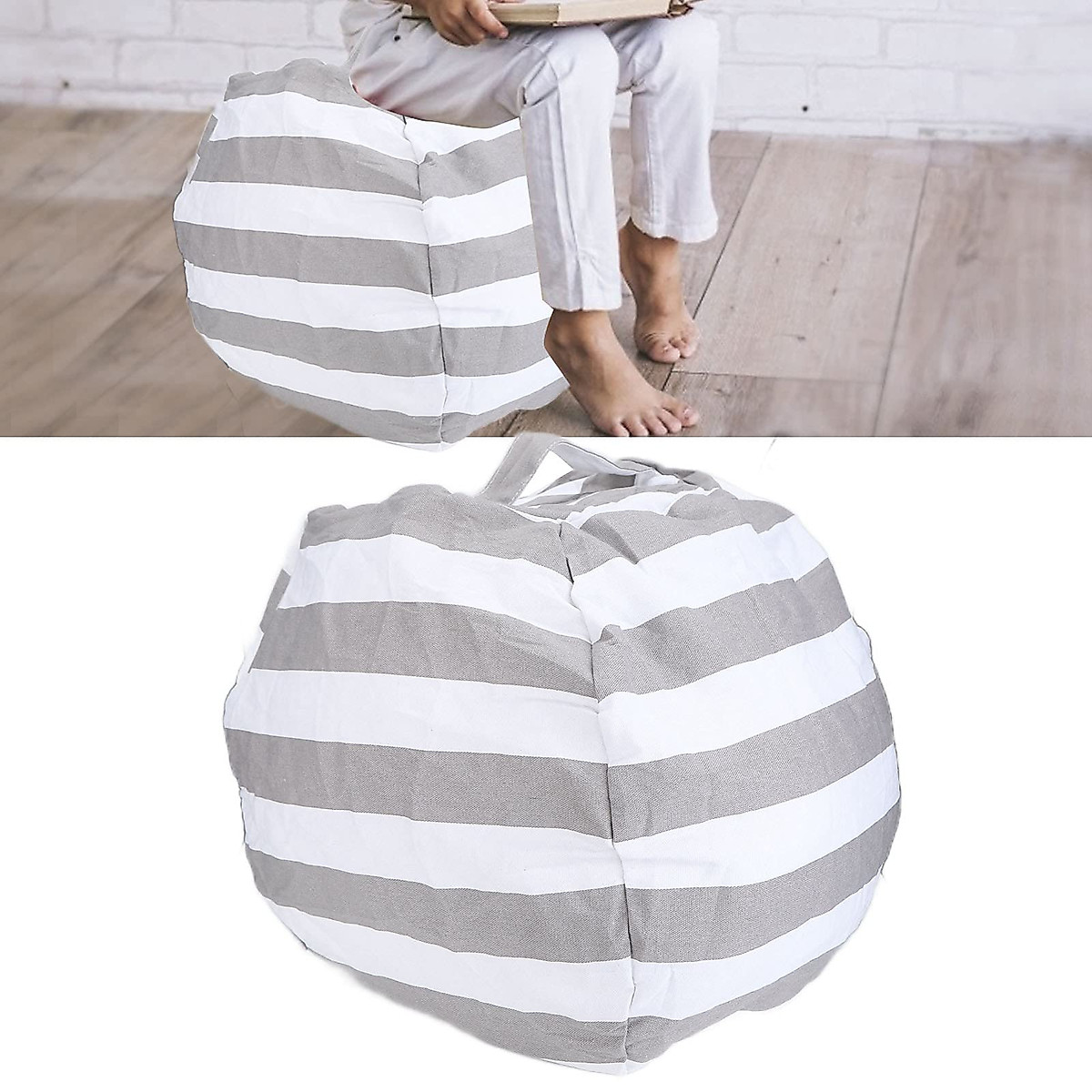 Bean Bag, Stuffed Animal Storage Bag Soft for Living Room for Travel for
