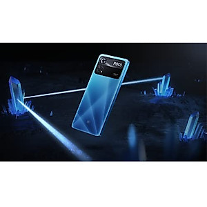 Poco X4 Pro 5G 256GB 8GB Factory Unlocked (GSM Only | No CDMA - not Compatible with Verizon/Sprint) Global Version - Laser Blue