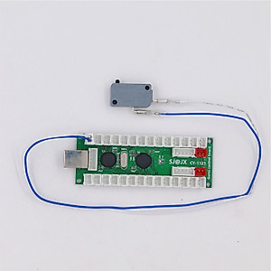 SJJX 2 Players Arcade Game DIY Kit USB Encoder Controller Button Joystick For Retro Pie Raspberry Pi MAME PC