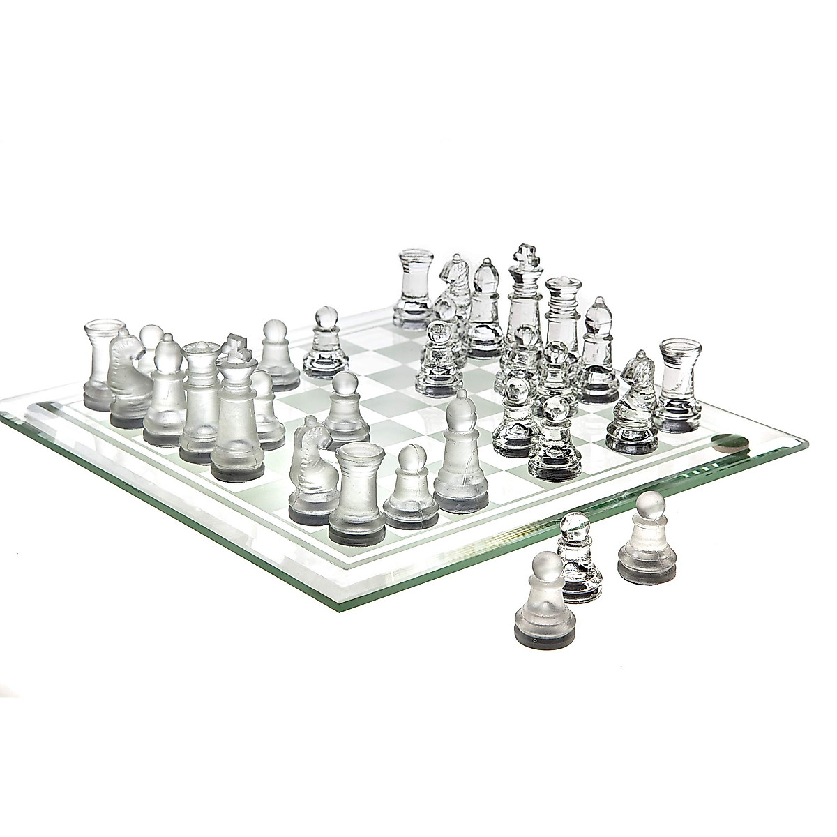 Studio SILVERSMITHS Chess Game Set Fine Glass(8 x 8)