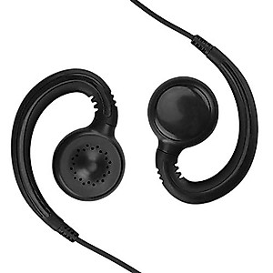 AIRSN CLP1010 Earpiece for Motorola CLP1040 Walkie Talkie 2 Way Radio with C Ring Single Wire Earpiece and Mic PTT