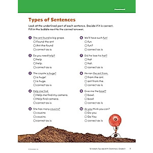 Scholastic Success with Grammar Grade 3 Workbook