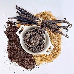 Big Crazy Buffalo Pure Bison Tallow Vanilla Coffee Body Scrub - Luxurious, Smooth Skin, Soften, Cleans and Smooths, Exfoliating, Hands, Feet, Essential Oils, Sugary, Salty, Exfoliate & Moisturize