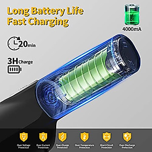 EZZARO Handheld Vacuum Cordless，Black Car Vacuum Cleaner，Wet Dry Hand Held Vacuum Cordless for Clean Desktop, Car Interior, Sofa, Corner and Other Crevices.（9000 PA）