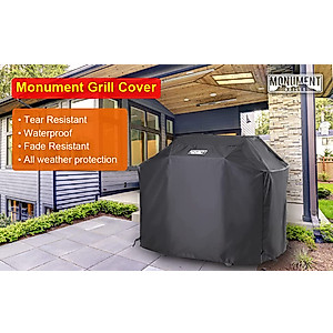 Monument Heavy Duty Gas BBQ Grill Cover,54-inches for 4-Burner,SKU 98475