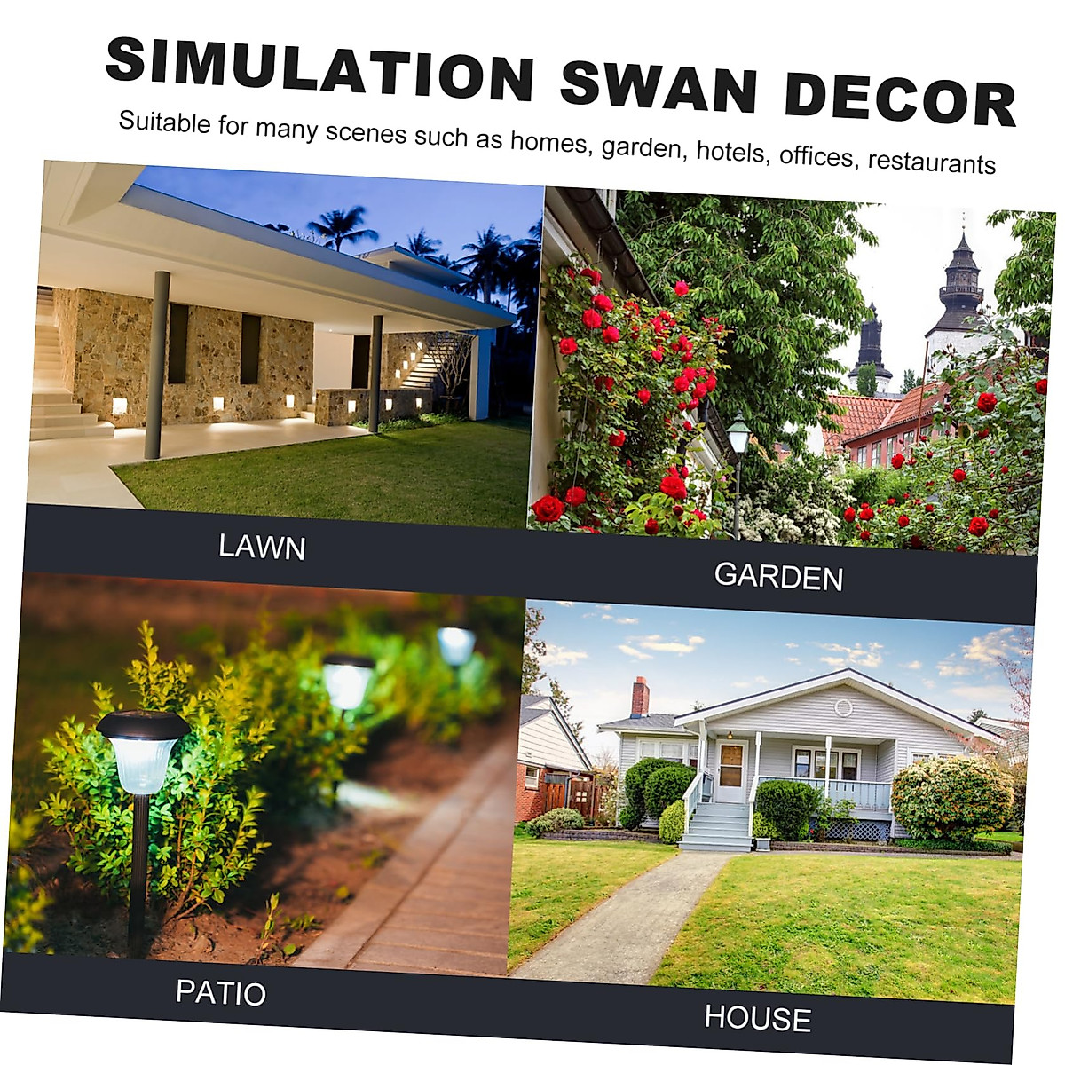 4pcs The Fence Outdoor Decoration Decorative Fences Outdoor Fence Patio Fence Tree Fence Fencing for Yard Garden Edging Dog Fence Outdoor Flower Bed Round Head Campus White Plastic