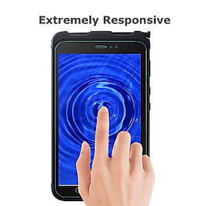 Epicgadget [2-Pack] Glass Screen Protector for Samsung Galaxy Tab Active3 8.0" Inch (SM-T570/SM-T575/SM-T577) - Tempered Glass Film/High Definition/9H Hardness