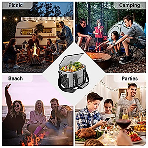 Famassi Cooler Bag 30/60 Cans, Collapsible Soft Cooler Insulated Leak Proof, Travel Cooler for Camping, Beach, Picnic, BBQ, Shopping, with Bottle Opener & Removable Shoulder Strap