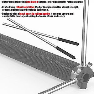 Blesseras 2-Pack Garage Door Winding Bars & 2-Pack 8.5' Cable for 7 Feet Garage Door