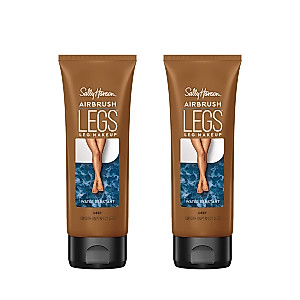 Sally Hansen Airbrush Legs, Leg Makeup Lotion, Deep 4 Oz, Pack of 2