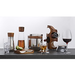 nambe Vie Cabernet Wine Glasses | Long Stem Red Wine Glasses for Merlot and Cabernet Sauvignon | Set of 2 Clear Glasses | 29.5 Ounces Each | Designed by Neil Cohen