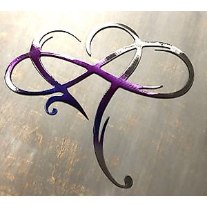 Infinity Heart Metal Wall Art -Always & Forever Infinity