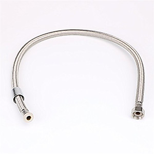 Weirun Commercial Style Single Lever Spring Pull Down Kitchen Sink Faucet Replacement Part 30.3-Inch Hose, Stainless steel