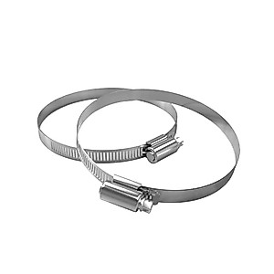 TerraBloom Flexible 6 Inch Ducting - Black 25 Feet Flex Aluminum Duct with 2 Clamps – 4 Layer HVAC Ventilation Air Hose - Great for Grow Tents, Dryer Rooms, House Vent Register Lines