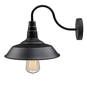 LNC Black Gooseneck Wall Sconces Barn Warehouse Farmhouse Sconces Wall Lighting