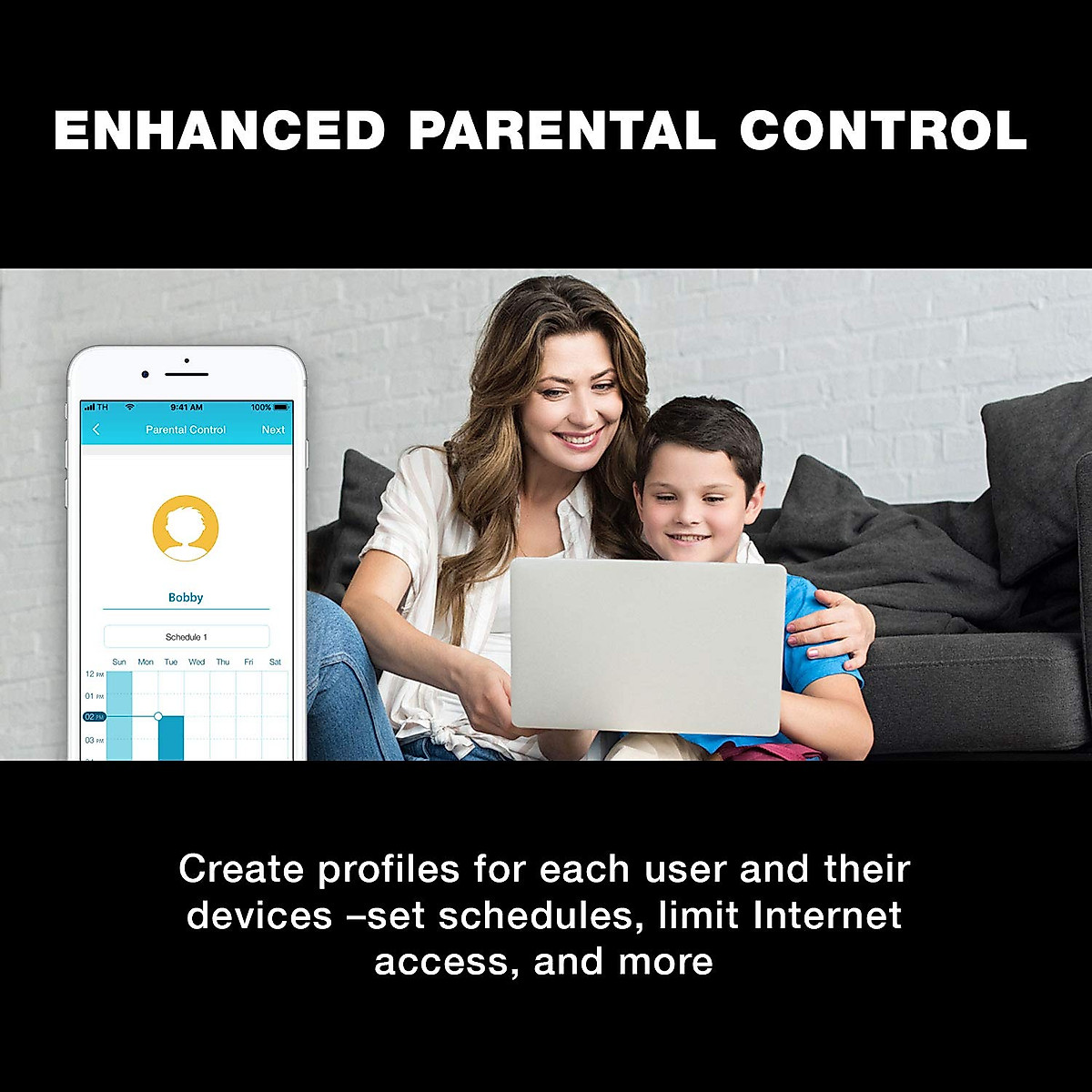D-Link EXO|AX AX5400 WiFi6 Gigabit Mesh Router - Mobile App. Managed - Voice Control - 4-port Gigabit Ethernet LAN - 2-port USB - (DIR-X5460-US)