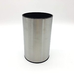 Stainless Steel Kitchen Utensil Holder, Kitchen Caddy, Utensil Organizer, Round Shape Utensils Crock, 7" by 4.3" (utensils not included)