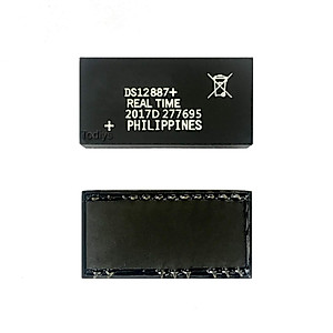 Todiys New 2Pcs for DS12887 DS12887A DS12887A+ DIP-18 DS12C887+ Real Time Clock IC Chip 12887A+