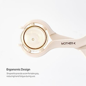 MOTHER-K Baby Bottle Tongs, Scissor Design, Multi-Functional, Anti-Slip & High-Temperature Resistant Pacifier Tongs (Brown)