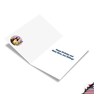 NobleWorks Funny 50th Milestone Birthday Greeting Card w/ 5 x 7 Inch Envelope (1 Card) See You Soon 50 C9065MBG