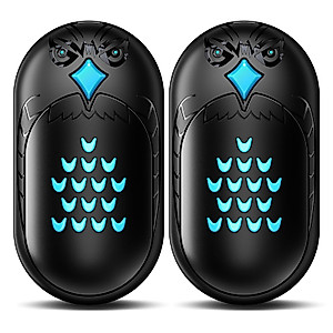 Hand Warmers Rechargeable, 2 Pack 6000mAh Electric Portable Heater, 20 Hrs Long Heating Hot Pockets Hand Warmer, Hunting Gear, Gifts for Women, Men, Raynauds, Camping, Golf, Outdoors (Black Pro)