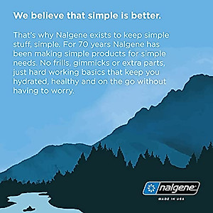 Nalgene Water Bottle Monochrome Collection - BPA Free Water Bottle Made from Recycled Materials - Reusable Water Bottle for Backpacking, Hiking, Gym - Shatterproof Water Bottle - 32 oz - Jade