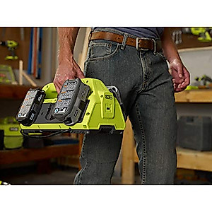 Ryobi 18-Volt ONE+ 6-Port Dual Chemistry Supercharger Kit with (4) Batteries - P1821 - (Bulk Packaged)