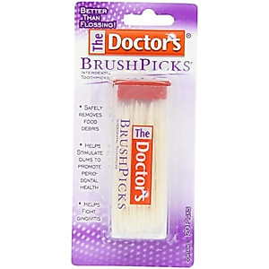 The Doctor's BrushPicks Interdental Toothpicks, 120 count. (Pack of 8)