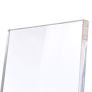 BOWERY HILL Modern Acrylic Z-Base Accent Home Kitchen Dining Living Room Chair in Clear