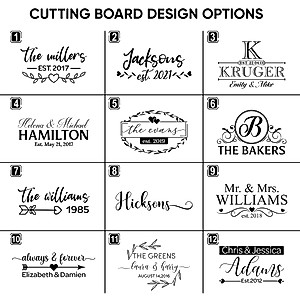 Engraved Cutting Boards Personalized Mr Ms Cutting Board Custom Wood Engraved Bamboo Cutting Board